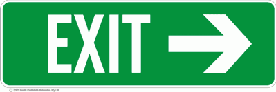 Exit Signs – Direction Design & Print