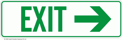 Exit Signs – Direction Design & Print