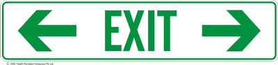 Exit Signs – Direction Design & Print